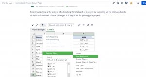 Sort & Filter tables in Confluence with Excellentable